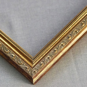 Gold Picture Frame | Traditional Ornate Antique Solid Wood | Made to ...