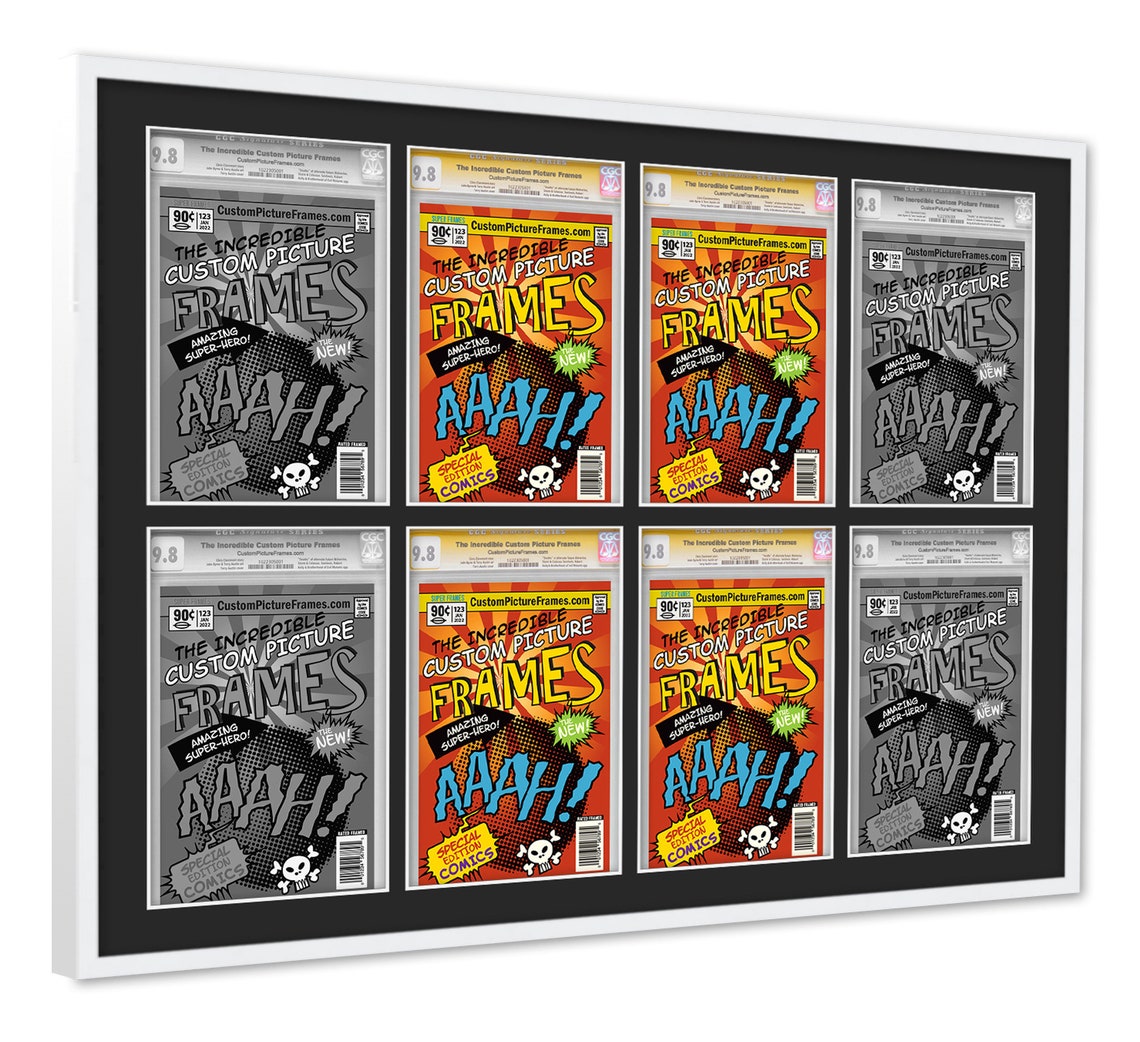 Comic Book Frame With Mat 8 Openings to Display 8 Cgc CBCS - Etsy