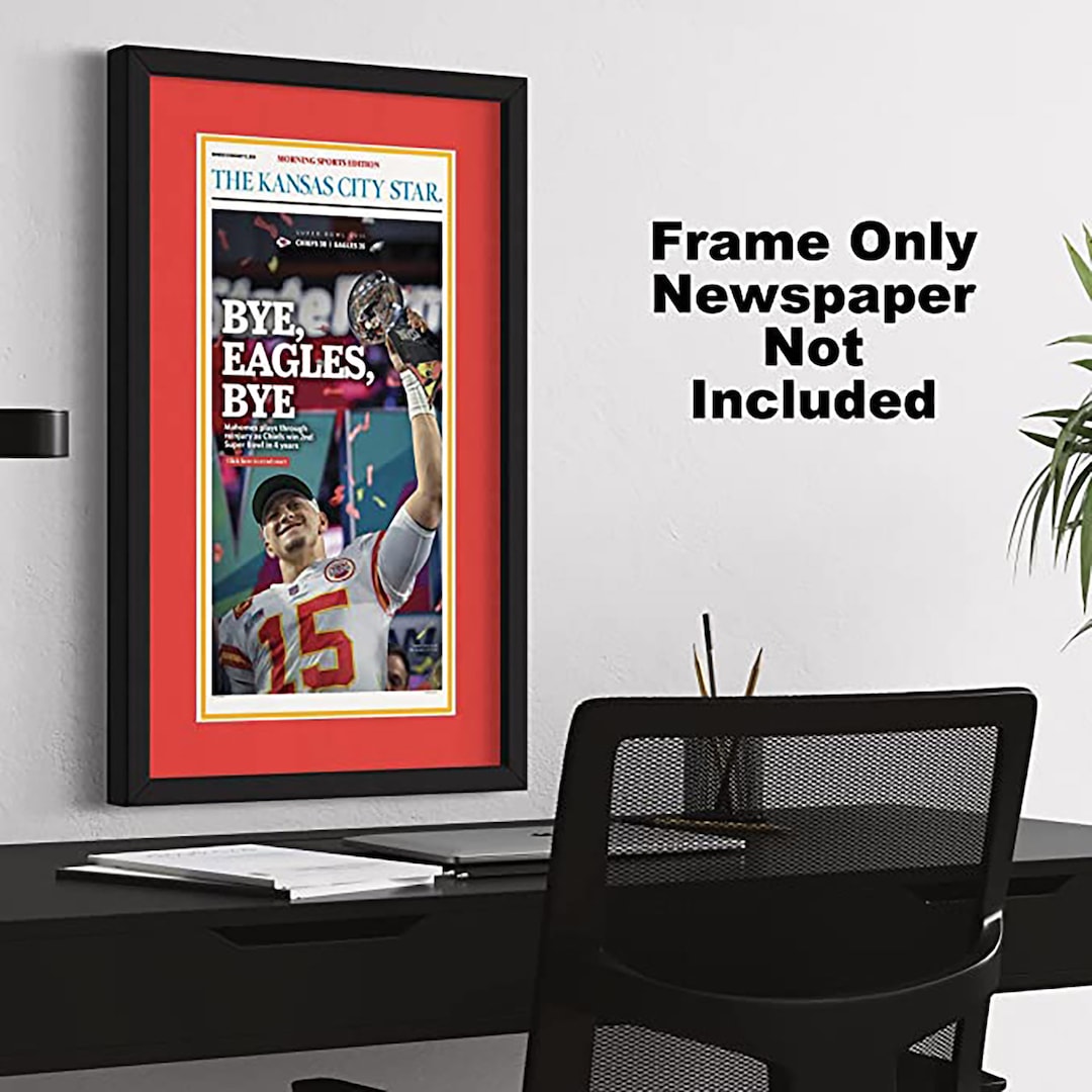 11x22 Matted Newspaper Frame for Kansas City Star With Chiefs Red ...