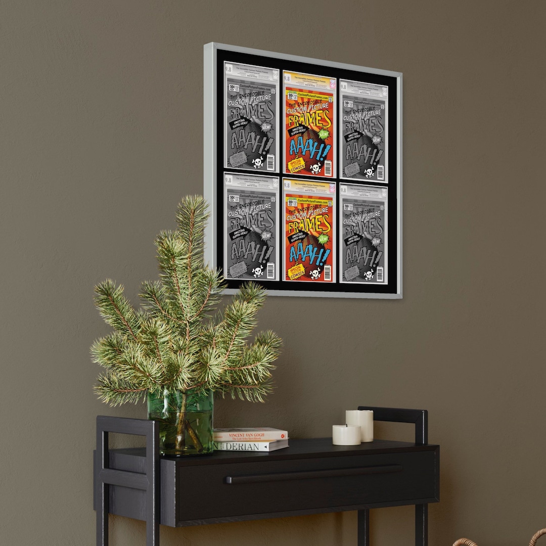 Comic Book Frame With Mat - 6 Openings to Display 6 Cgc, CBCS or PGX ...
