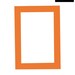 Orange Picture Frame Mat With White Core - Available in Multiple Sizes ...