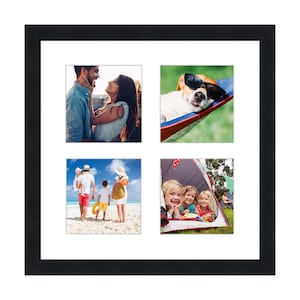 Matted Instagram Collage Photo Frame - 4" X 4" Photos | Multiple ...