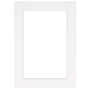 White Picture Frame Mat With White Core - Available in Multiple Sizes ...