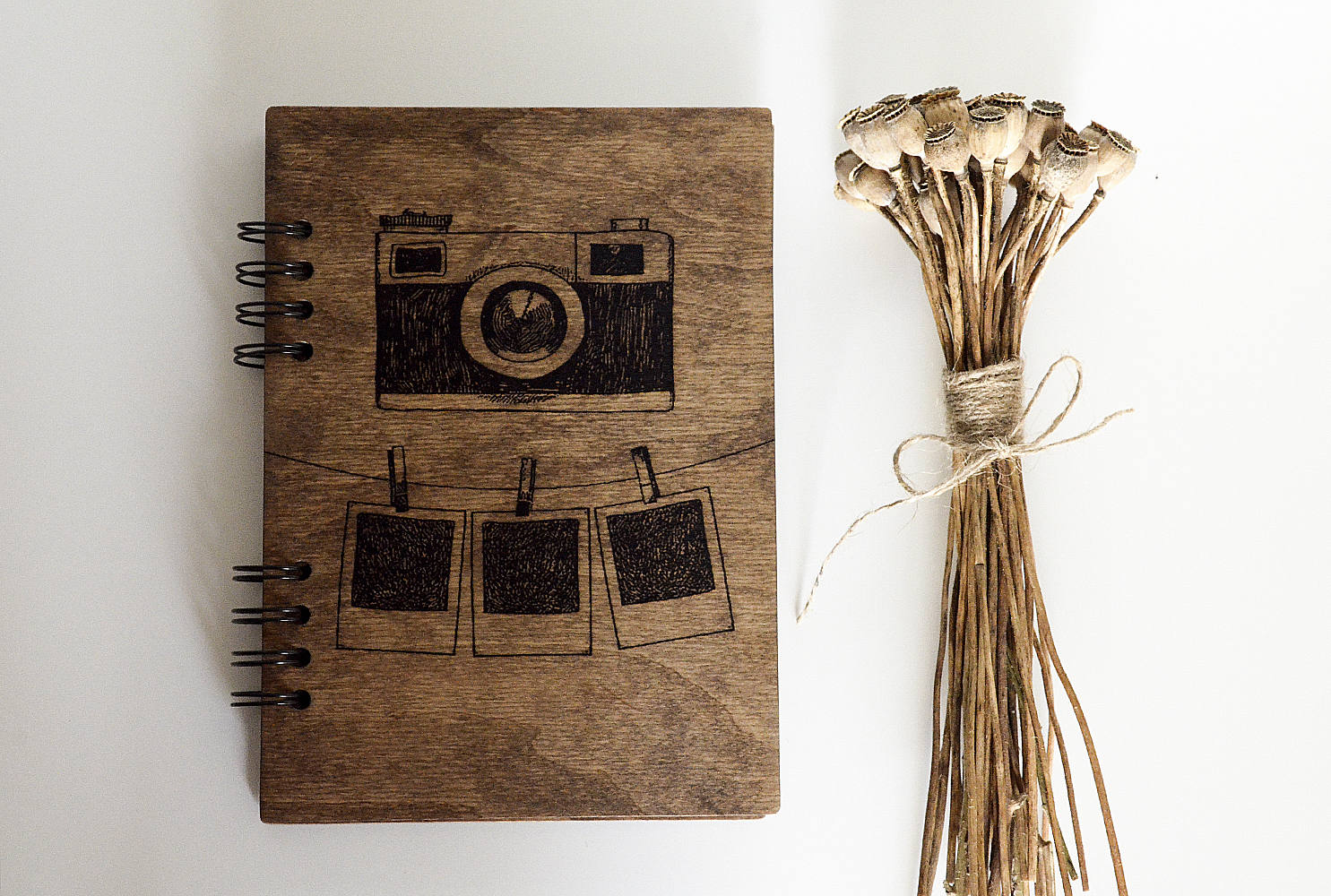 Camera Notebook Wooden Notebook Wood Journal Travel Journal - Etsy