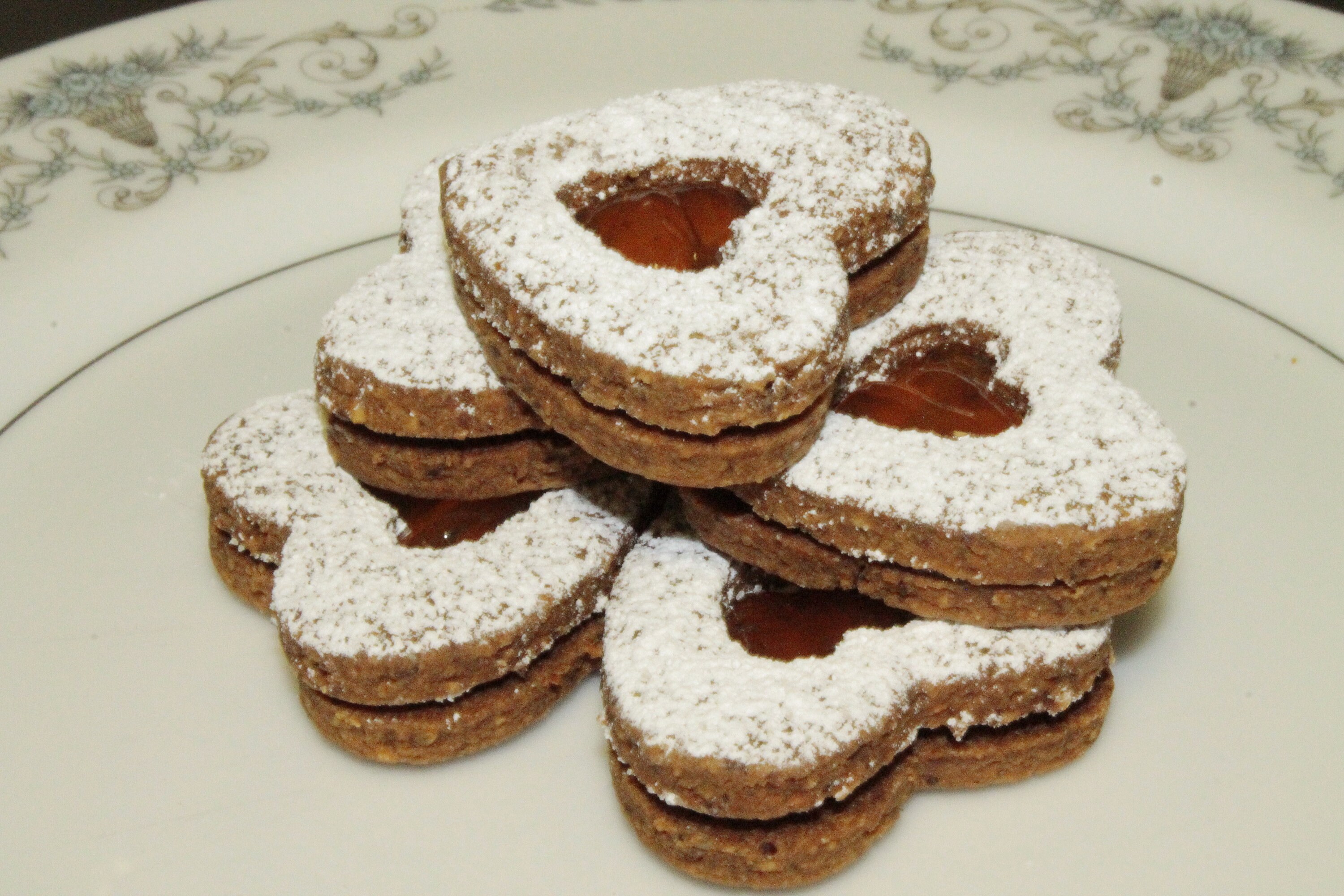 HEART SHAPED LINZER Gourmet Cookies. Valentine's Day - Etsy