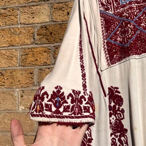 Antique Palestinian Robe Camp Six Branched Thobe Robe Dress 1950s 1960s ...