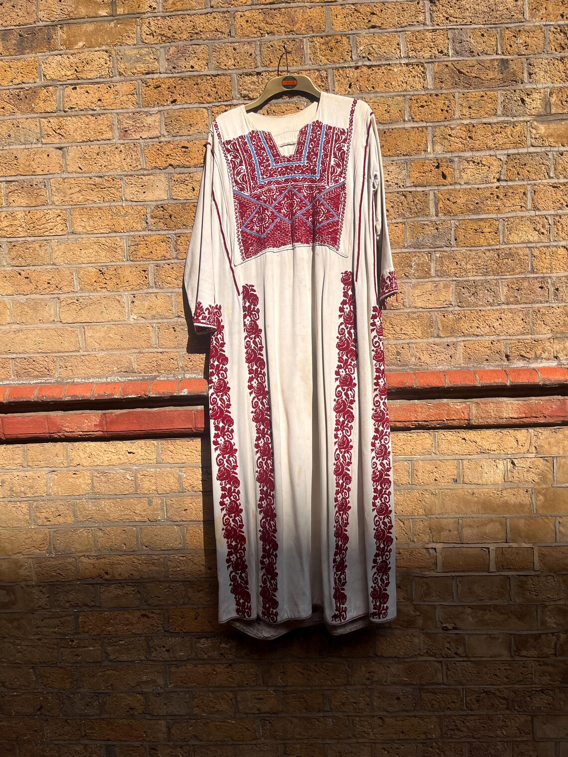 Antique Palestinian Robe Camp Six Branched Thobe Robe Dress 1950s 1960s ...