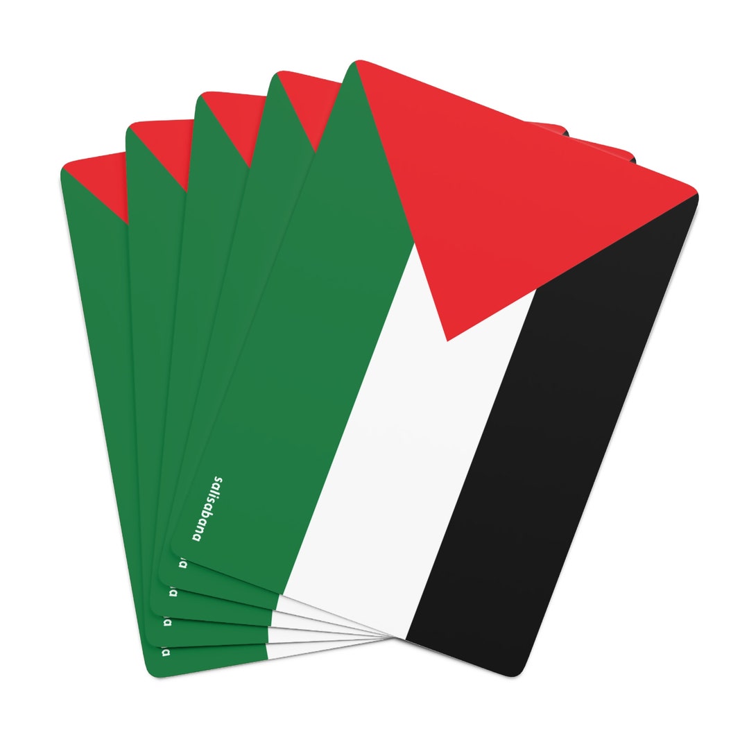 Palestine Flag Poker Cards Free Palestine Playing Cards Arabic Standard ...