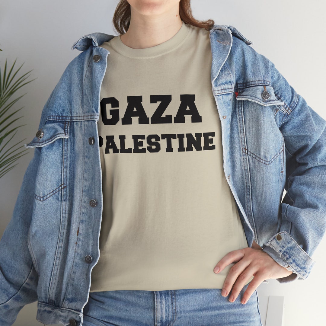 Free Palestine Unisex Shirt Gaza City Palestine College Text T-shirt ...