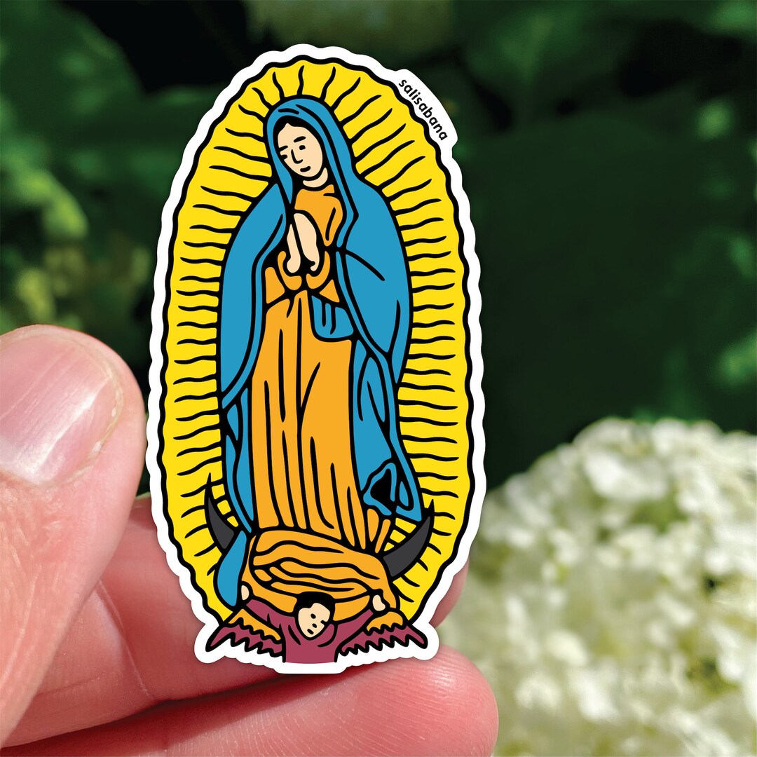 Virgin Mary Catholic Sticker Our Lady of Guadalupe - Etsy