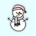 Arab Snowman Christmas Sticker Palestine Keffiyeh Snowman Laptop ...