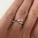 Sterling Silver Needle Ring - Etsy