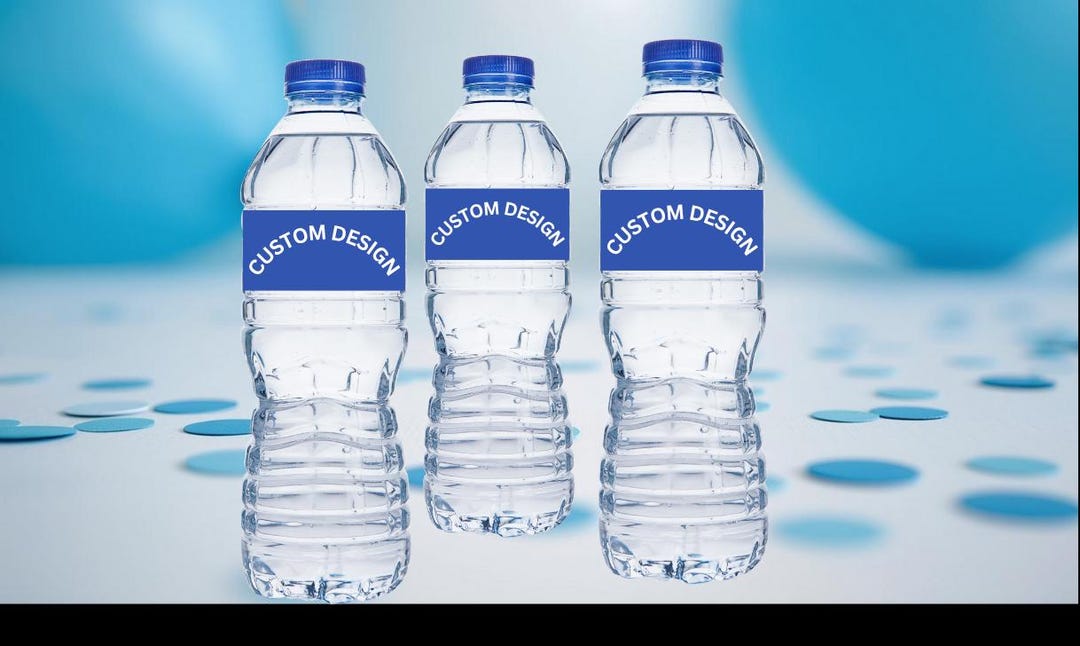 Customized Water Bottle Labels - Set of 30 - Etsy