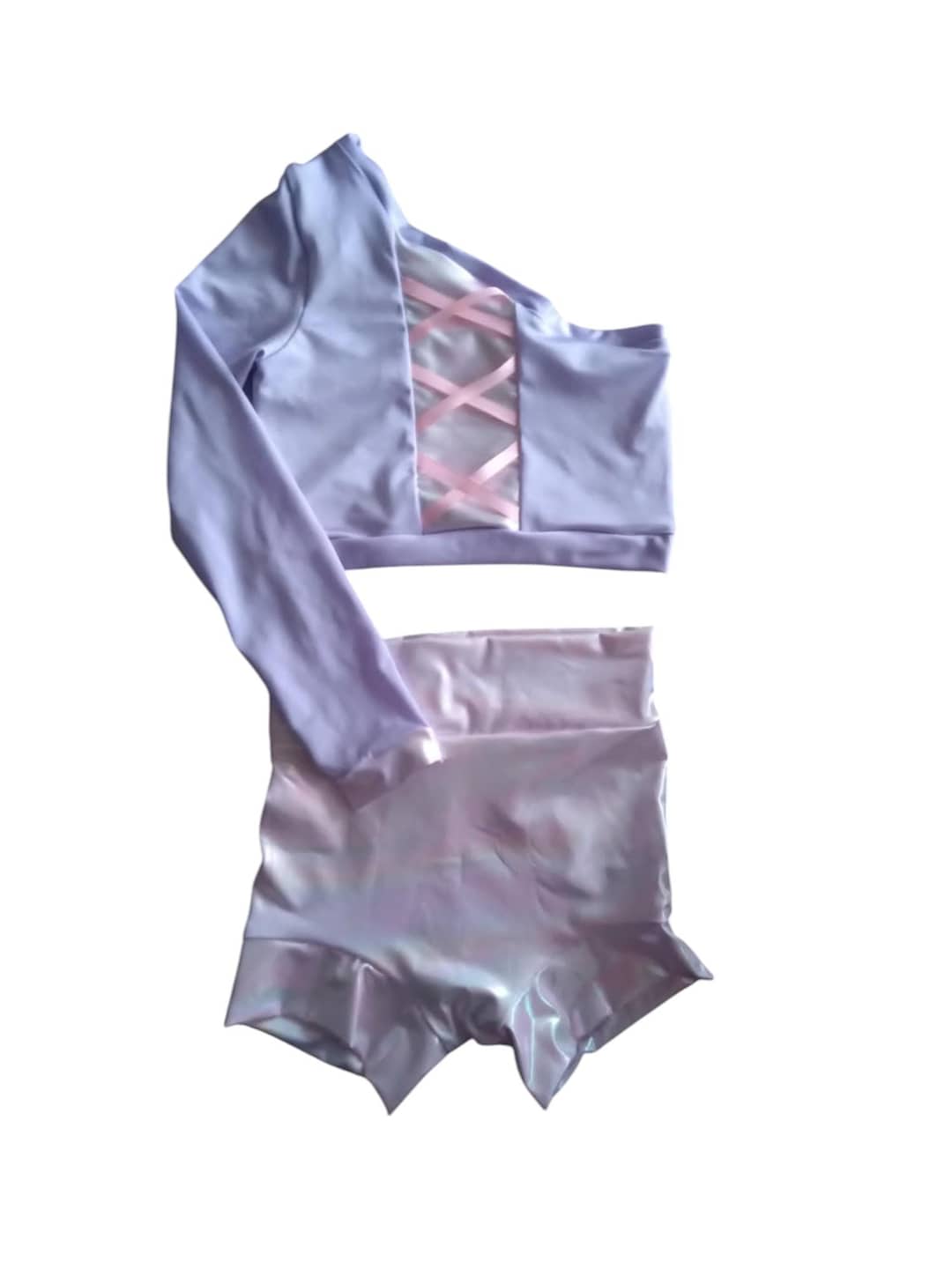 Rapunzel Two Piece Outfit Costume Dance Set - Etsy