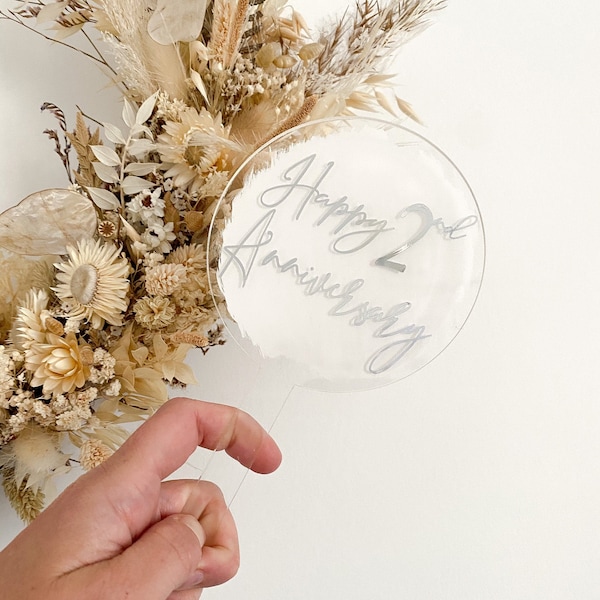 Perspex Cake Topper - Etsy