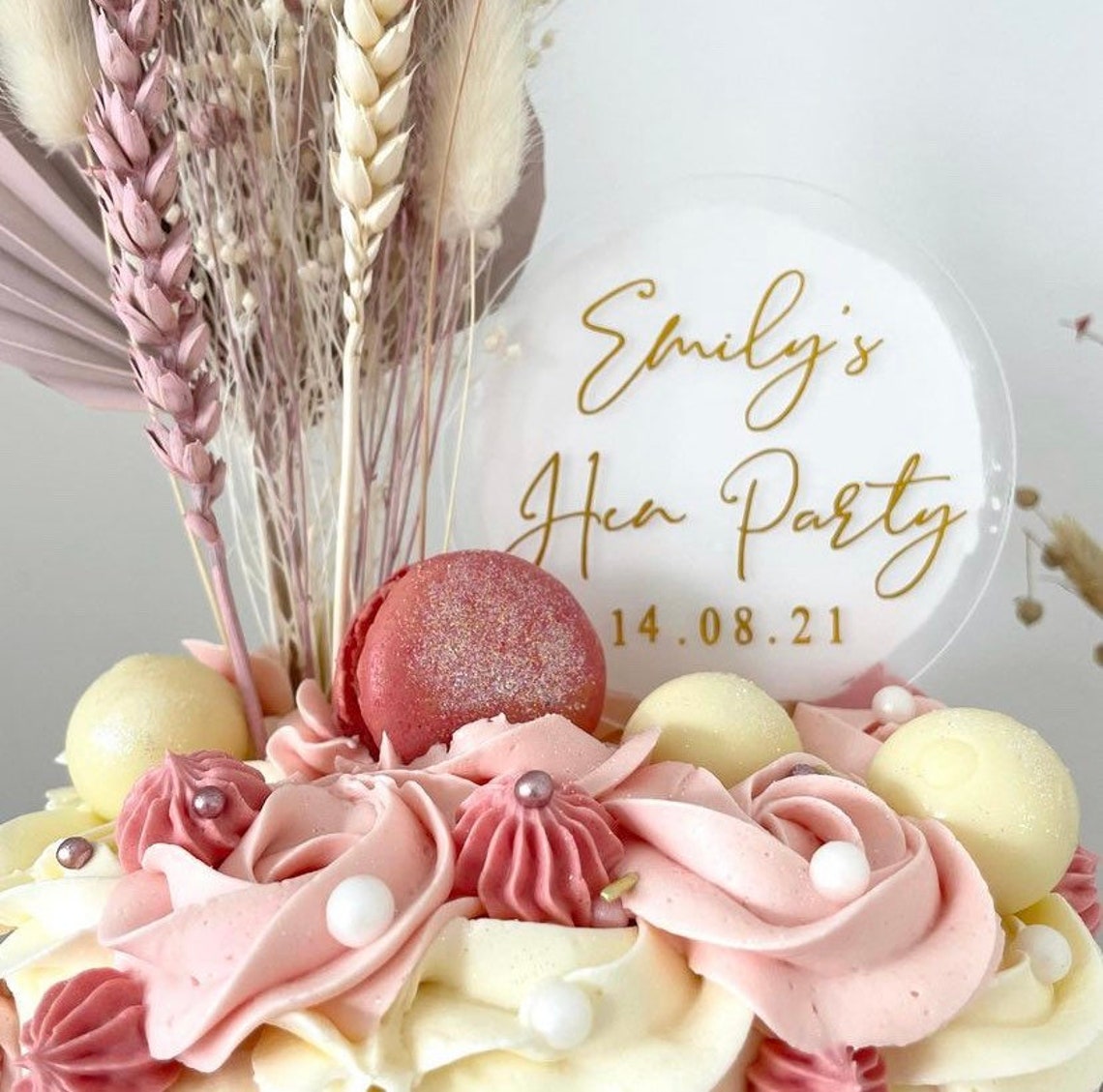 Acrylic Hen Party Cake Topper Cake Topper. Future Mrs | Etsy