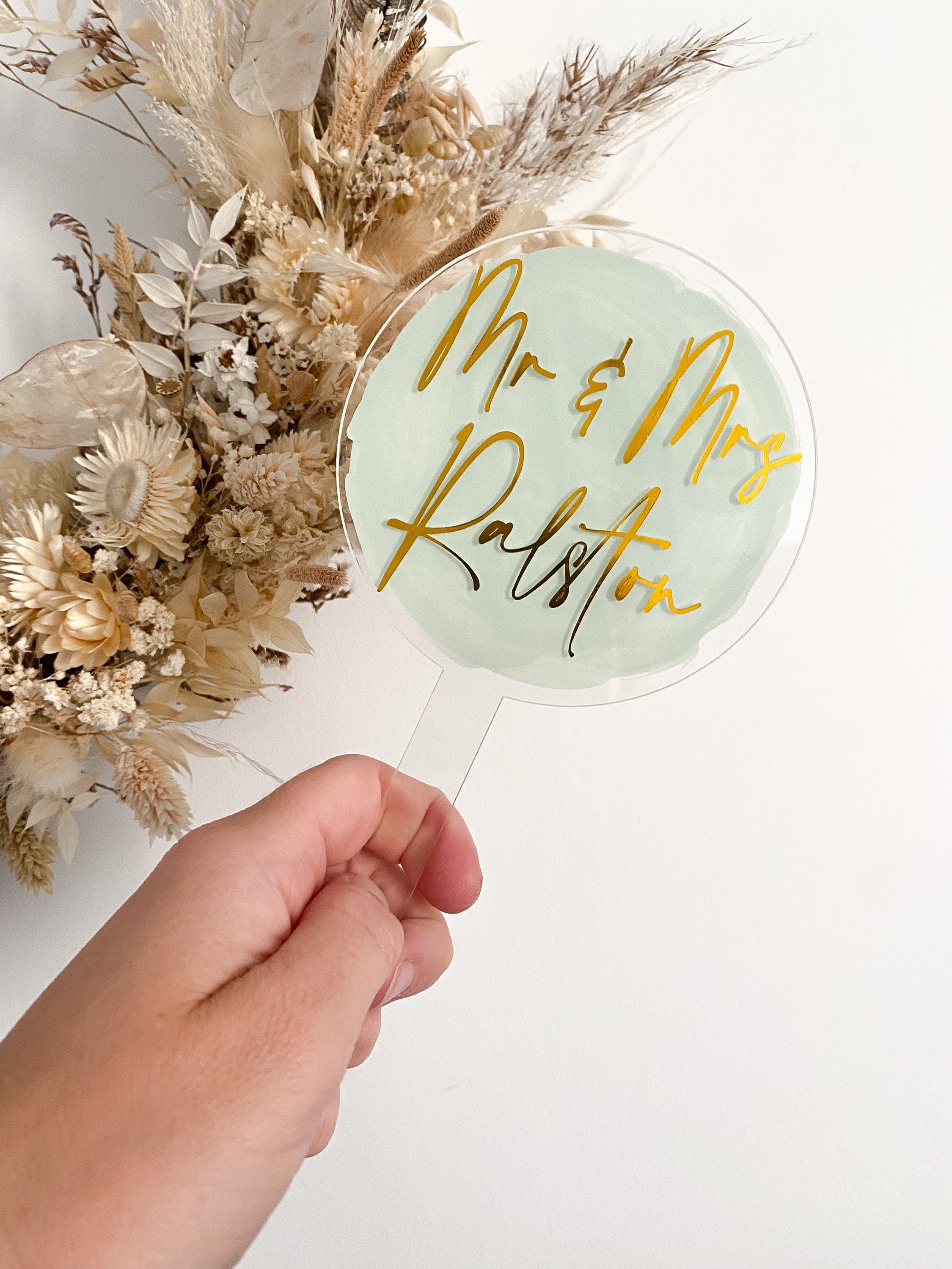 Acrylic Wedding Cake Topper Perspex Acrylic Cake Topper | Etsy UK