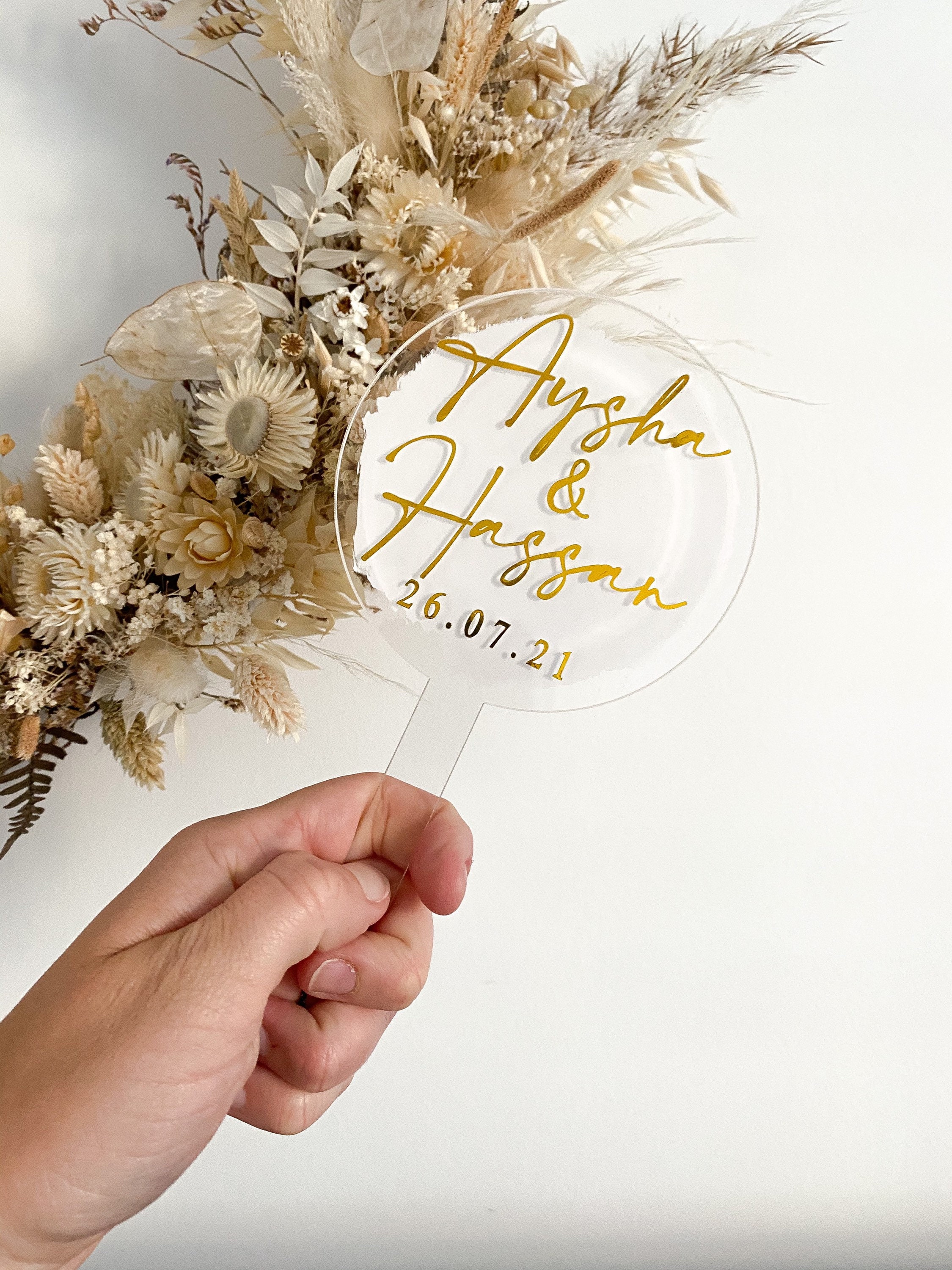 Acrylic Wedding Cake Topper Perspex Acrylic Cake Topper - Etsy UK