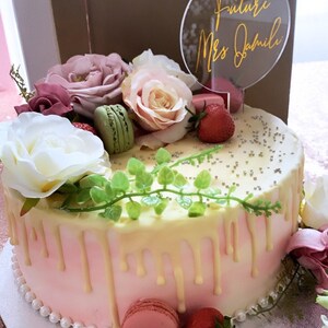 Acrylic Future Mrs, Hen Do Bridal Shower Cake Topper, Hen Party Cake ...