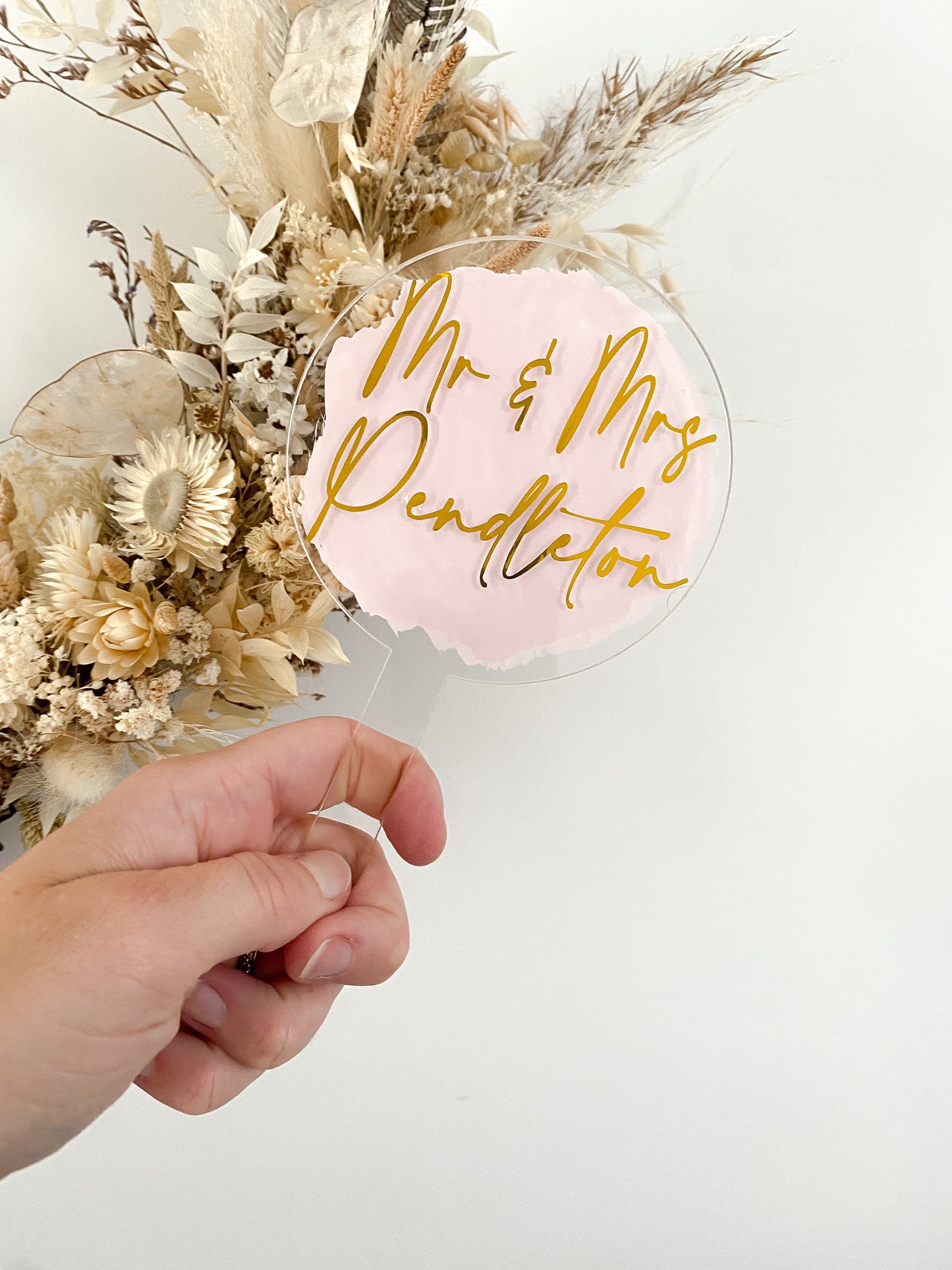 Acrylic Wedding Cake Topper Perspex Acrylic Cake Topper | Etsy UK