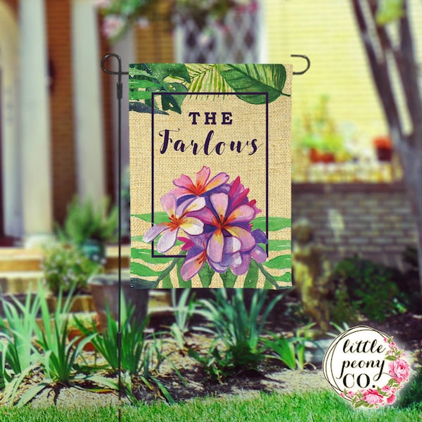 Tropical Garden Flag - Etsy
