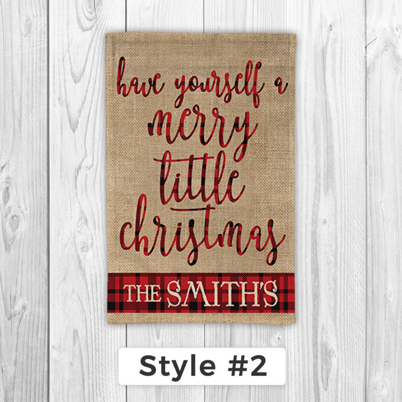 Personalized Christmas Garden House Flag Merry Christmas - Etsy