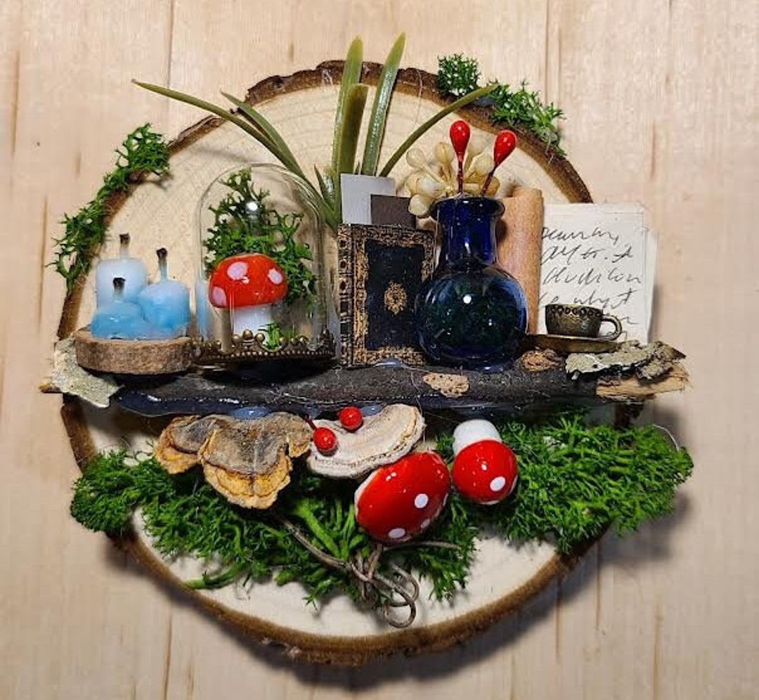 Cottagecore Magnet Miniature Witch Fairy Herbalist Forestcore Dollhouse ...
