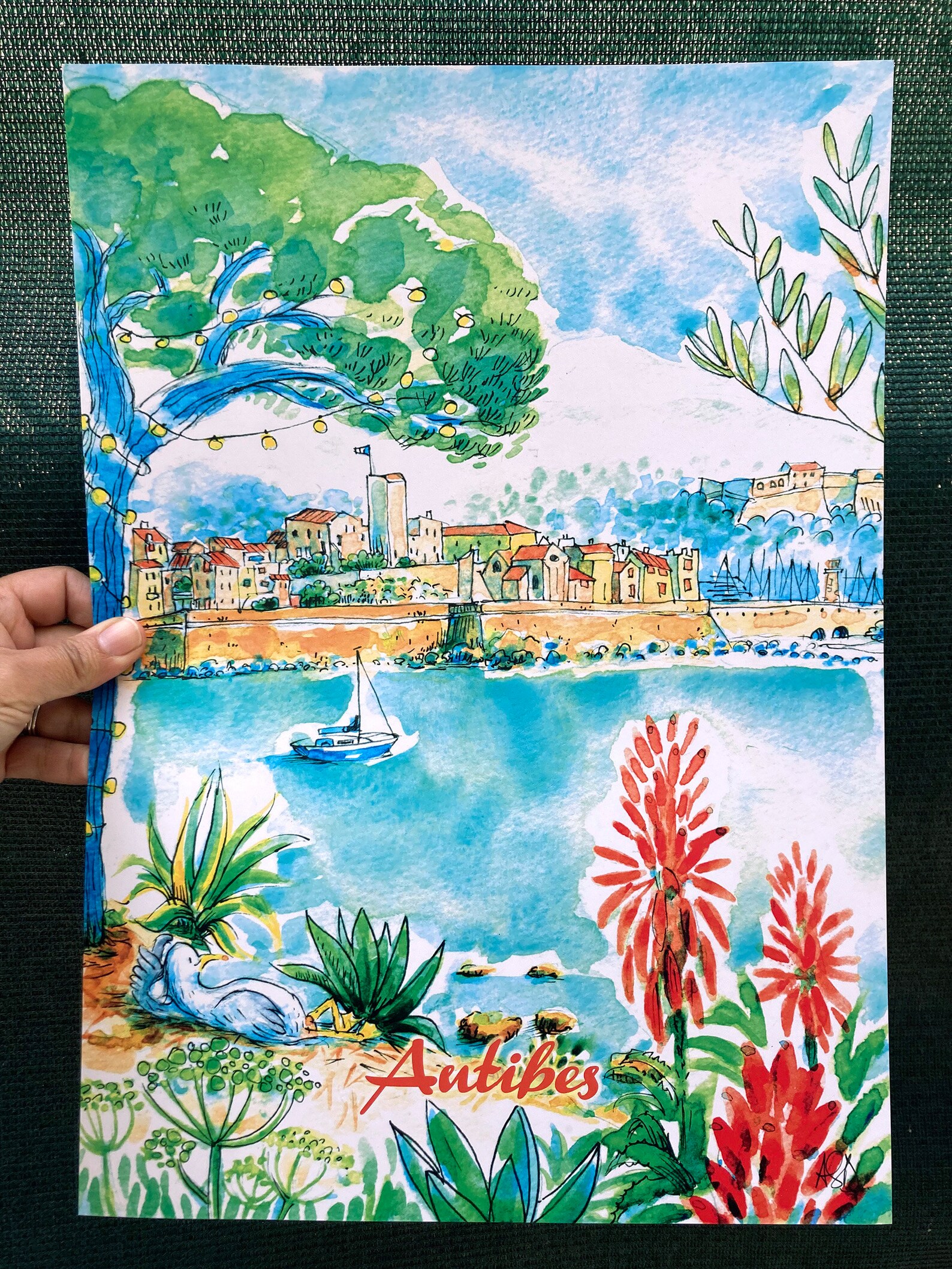 Antibes Poster, Holidays Côte D'azur, Remparts Antibes, Farniente ...