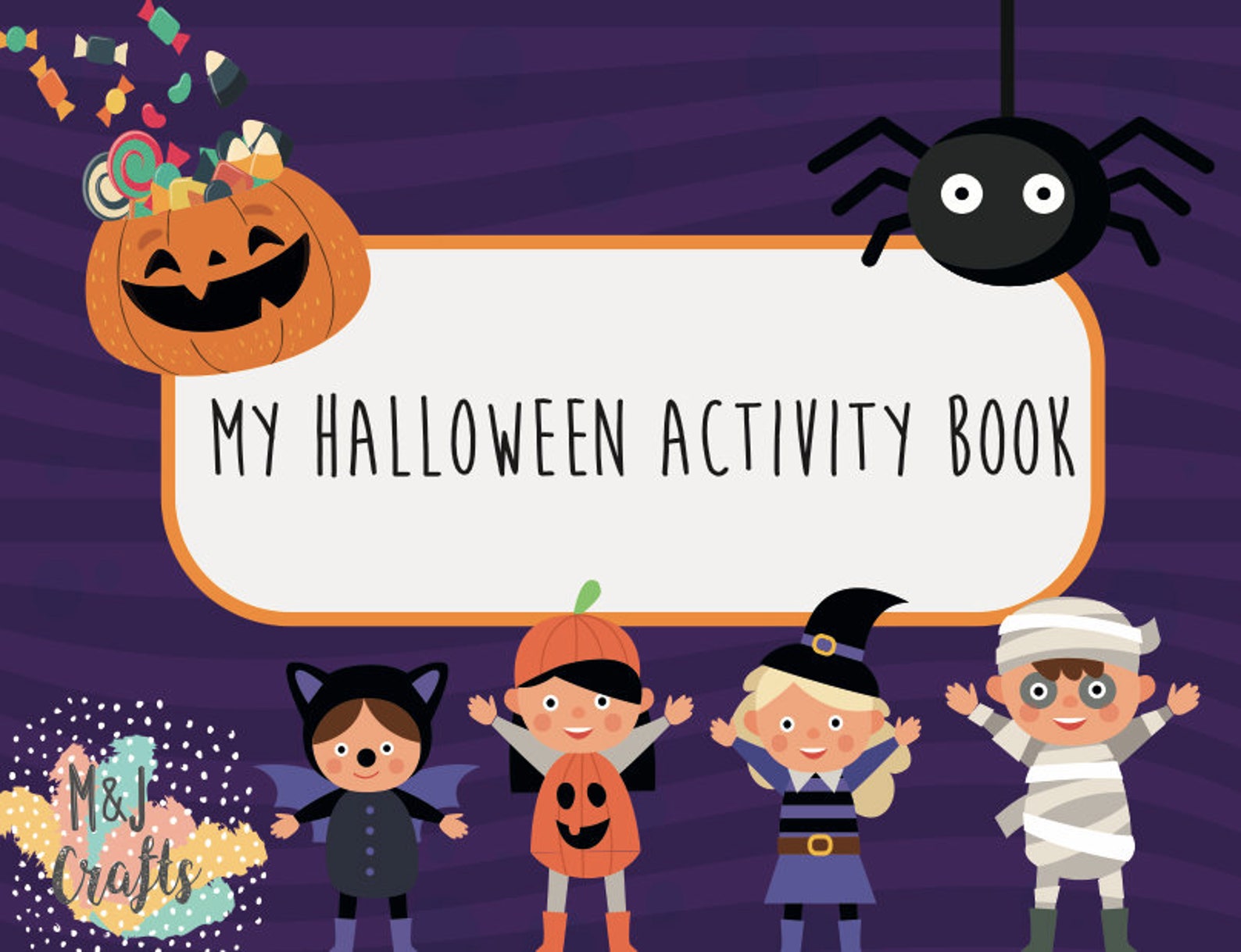 Printable Halloween Activity Book Instant Download | Etsy