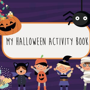 Printable Halloween Activity Book Instant Download | Etsy
