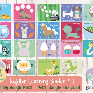 Printable DIY Toddler Busy Binder -quiet Book of Learning and ...