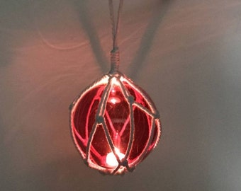 Red Glass Float - Etsy