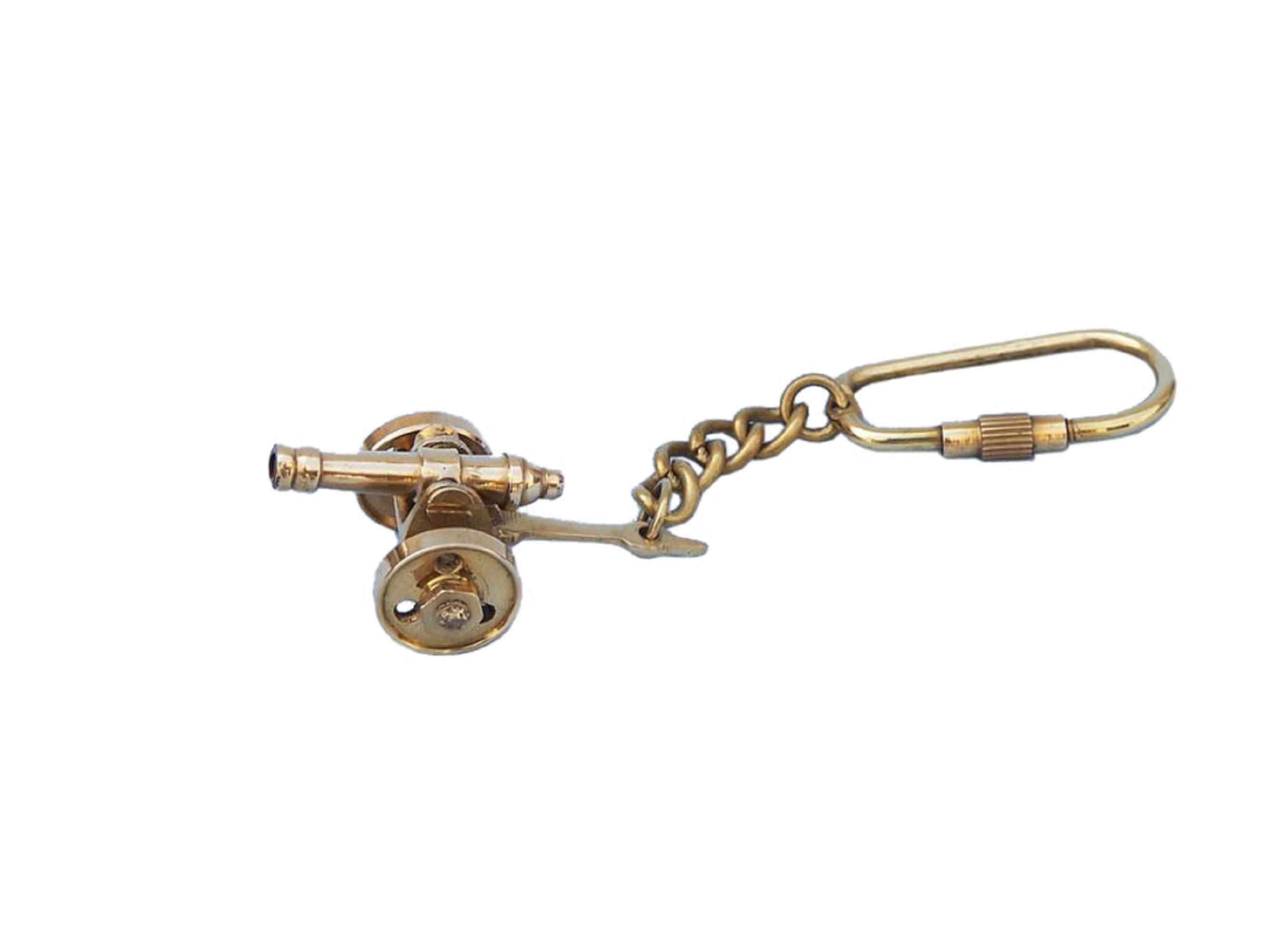 Solid Brass Cannon Key Chain 5 - Etsy