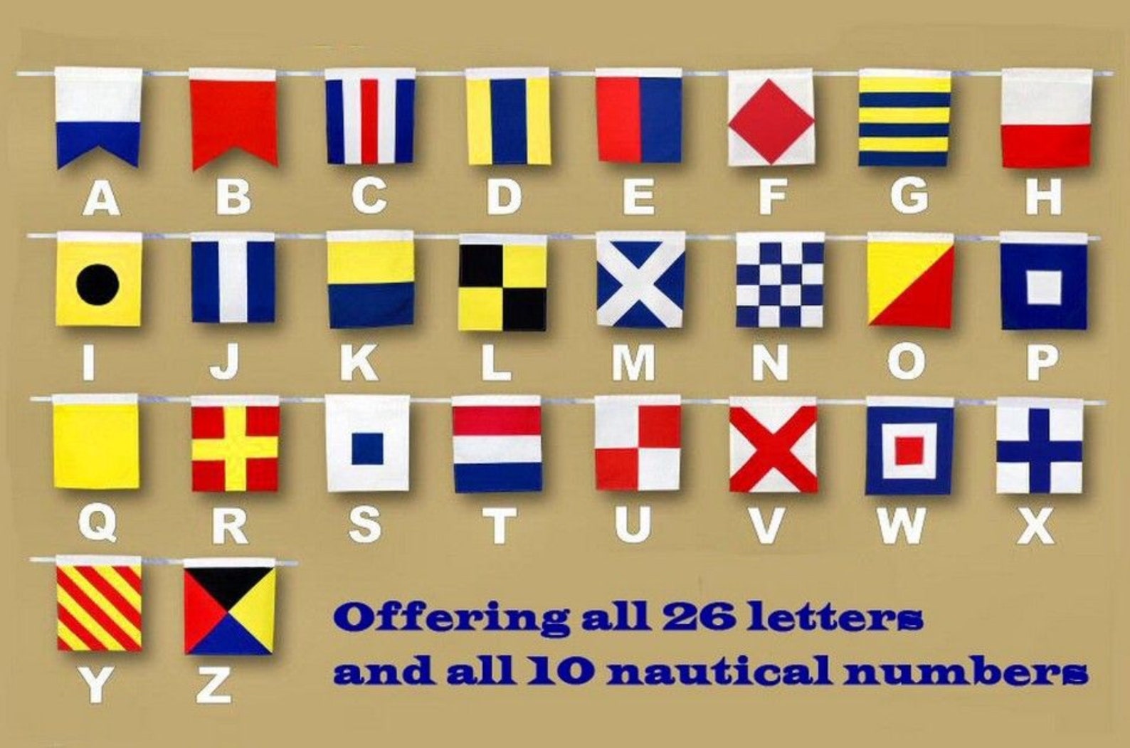 Letter I Cloth Nautical Alphabet Flag 20 - Etsy