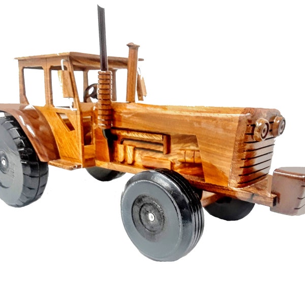 Wood Tractor Model - Etsy