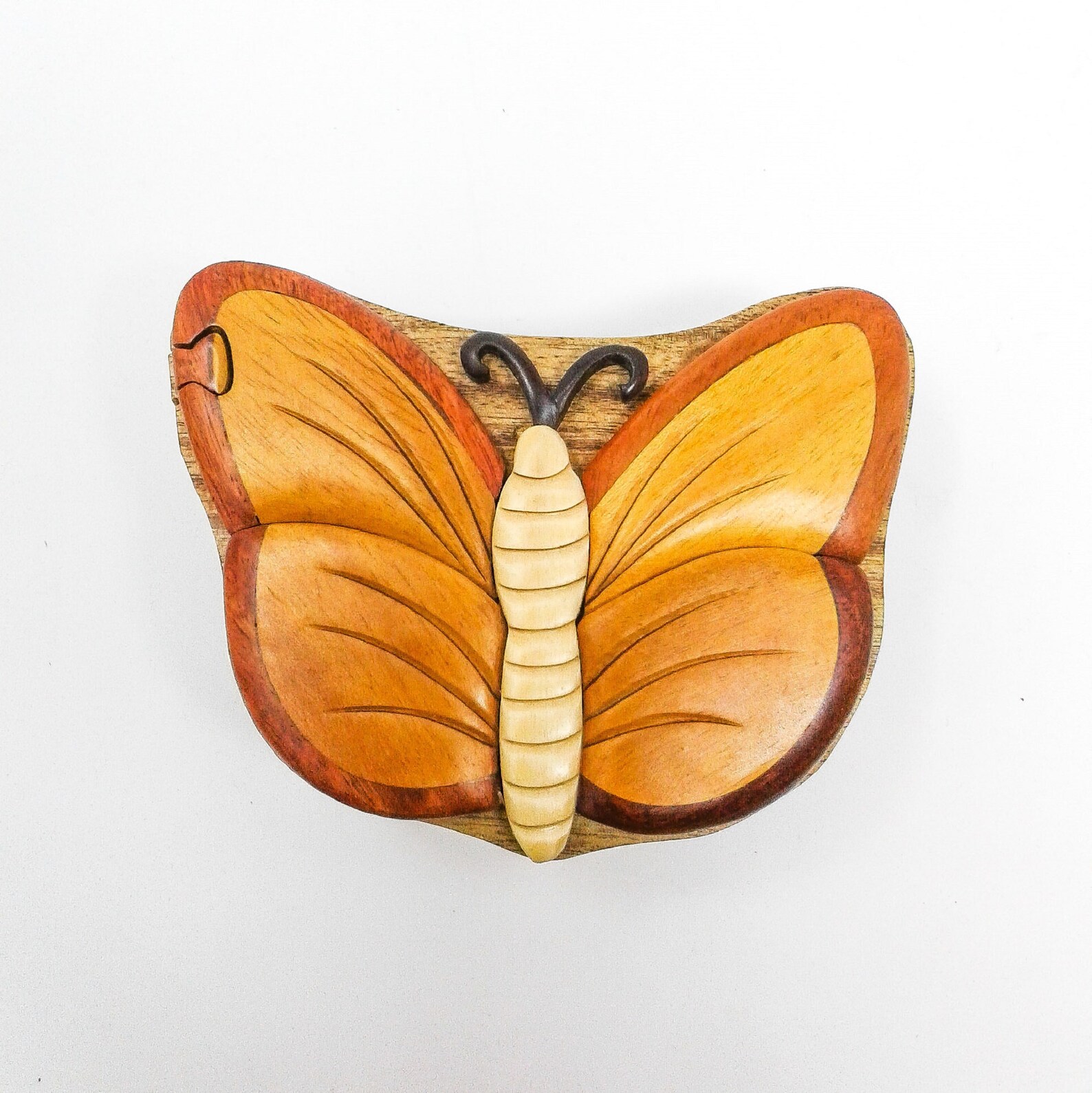 Butterfly Wooden Puzzle Box Made of Wood Gift - Etsy