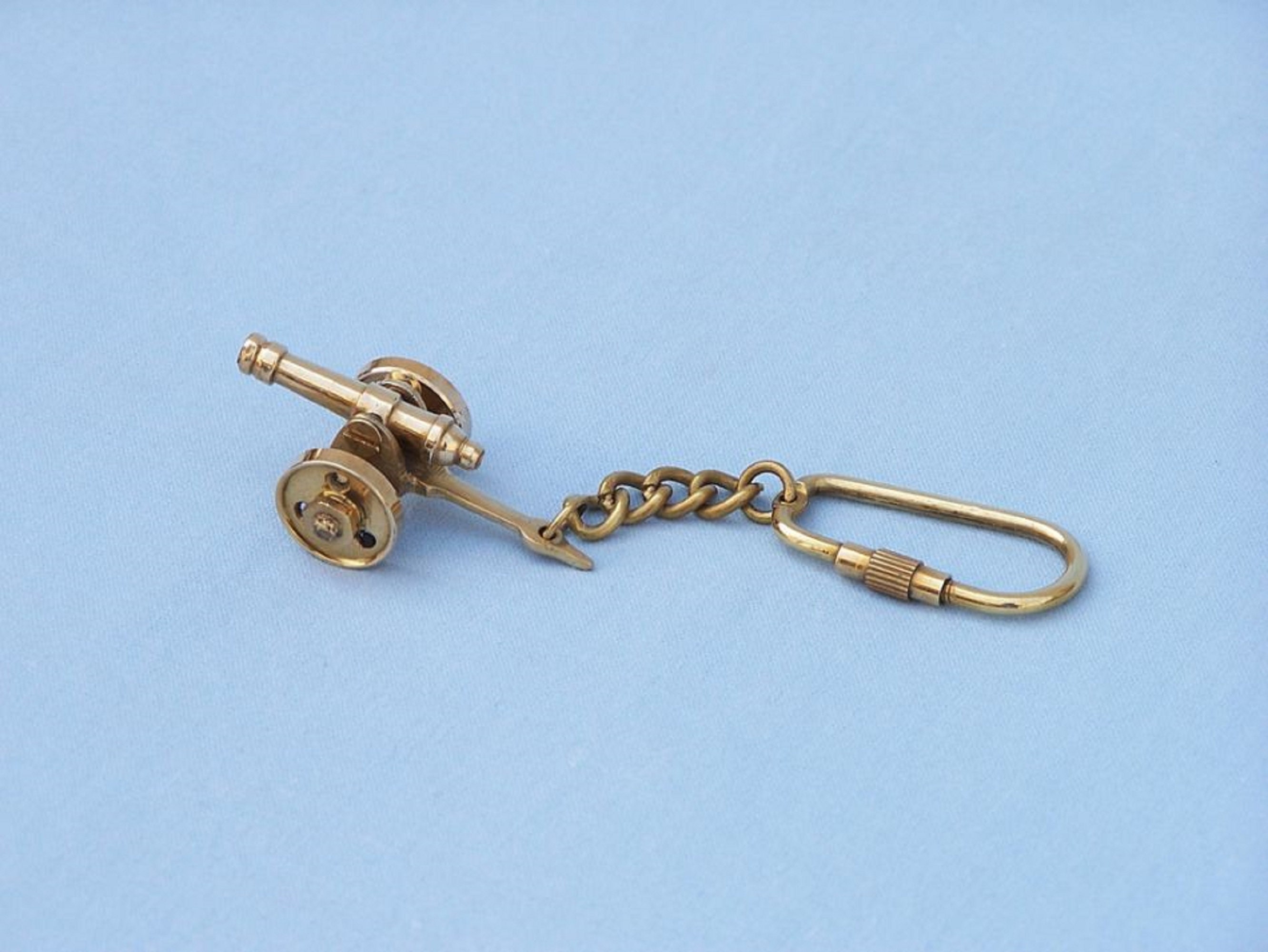 Solid Brass Cannon Key Chain 5 - Etsy