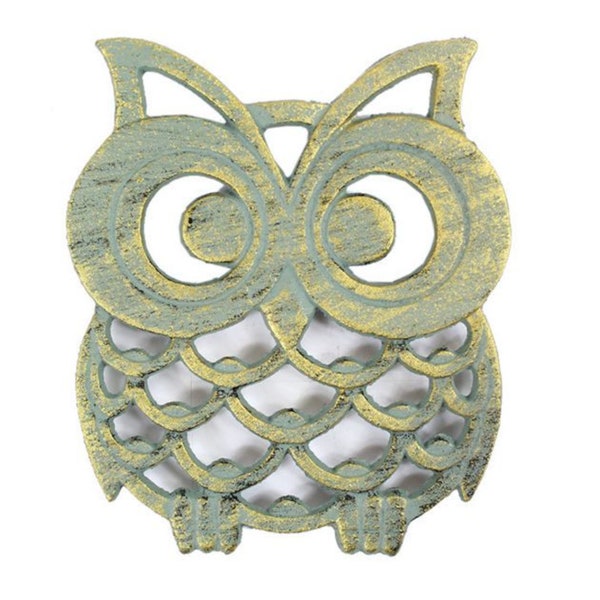 Cast Iron Owl Trivet - Etsy