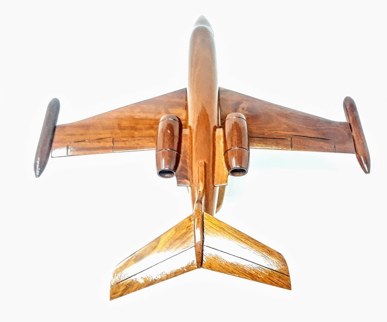 Lear Jet Wooden Model made of Mahogany Wood - Etsy