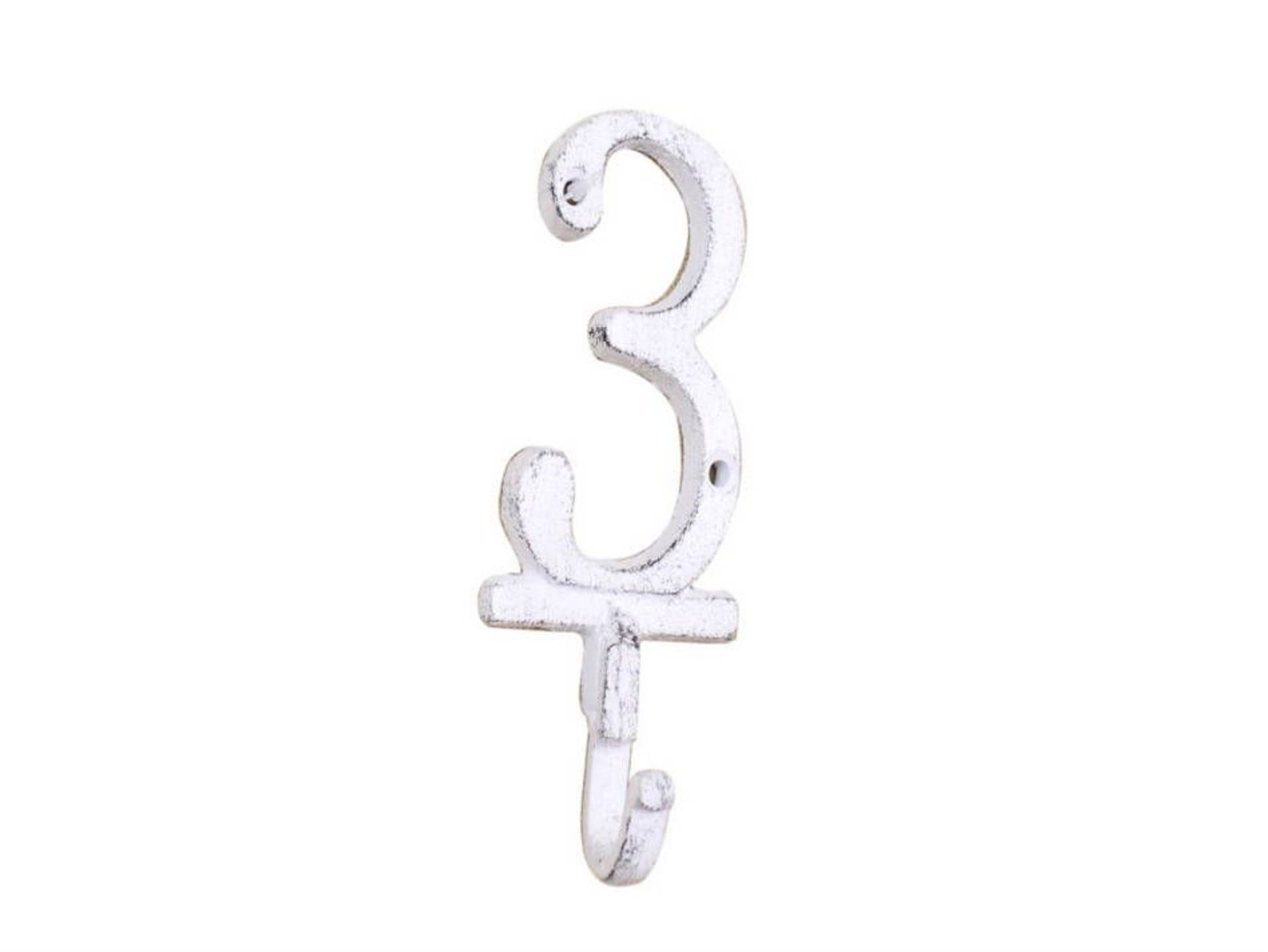 Cast Iron Number 3 Wall Hook 6 - Etsy