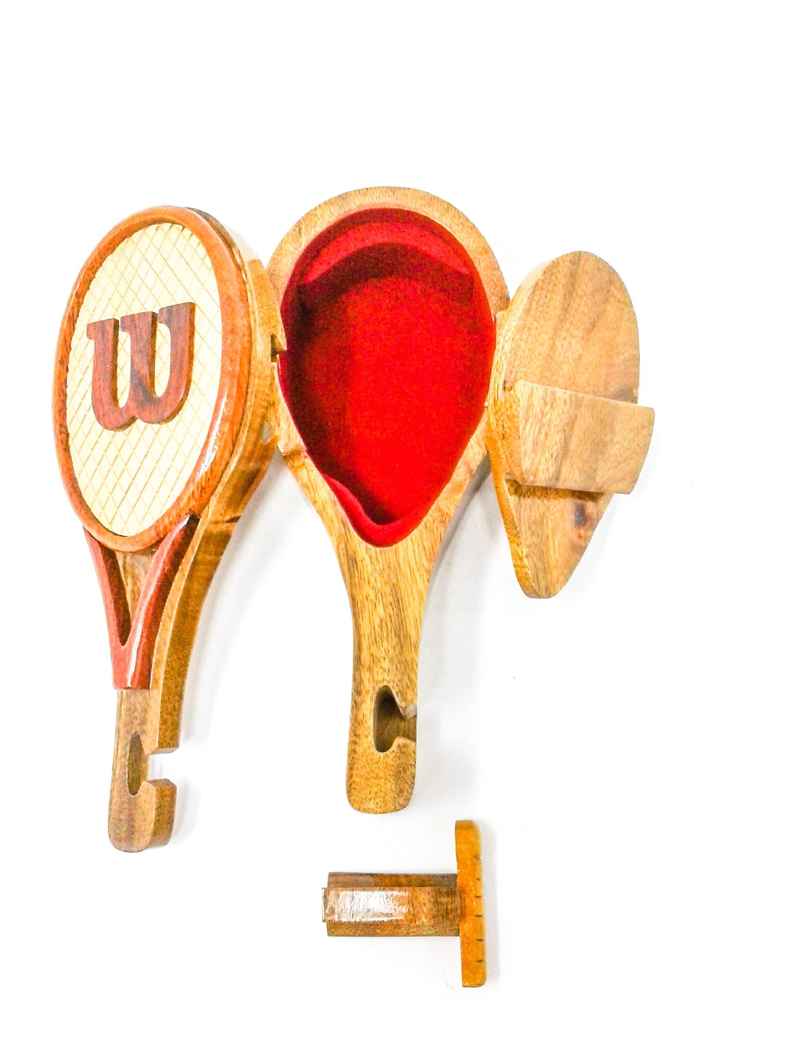 Tennis Racket Wooden Puzzle Box Made of Wood Gift - Etsy