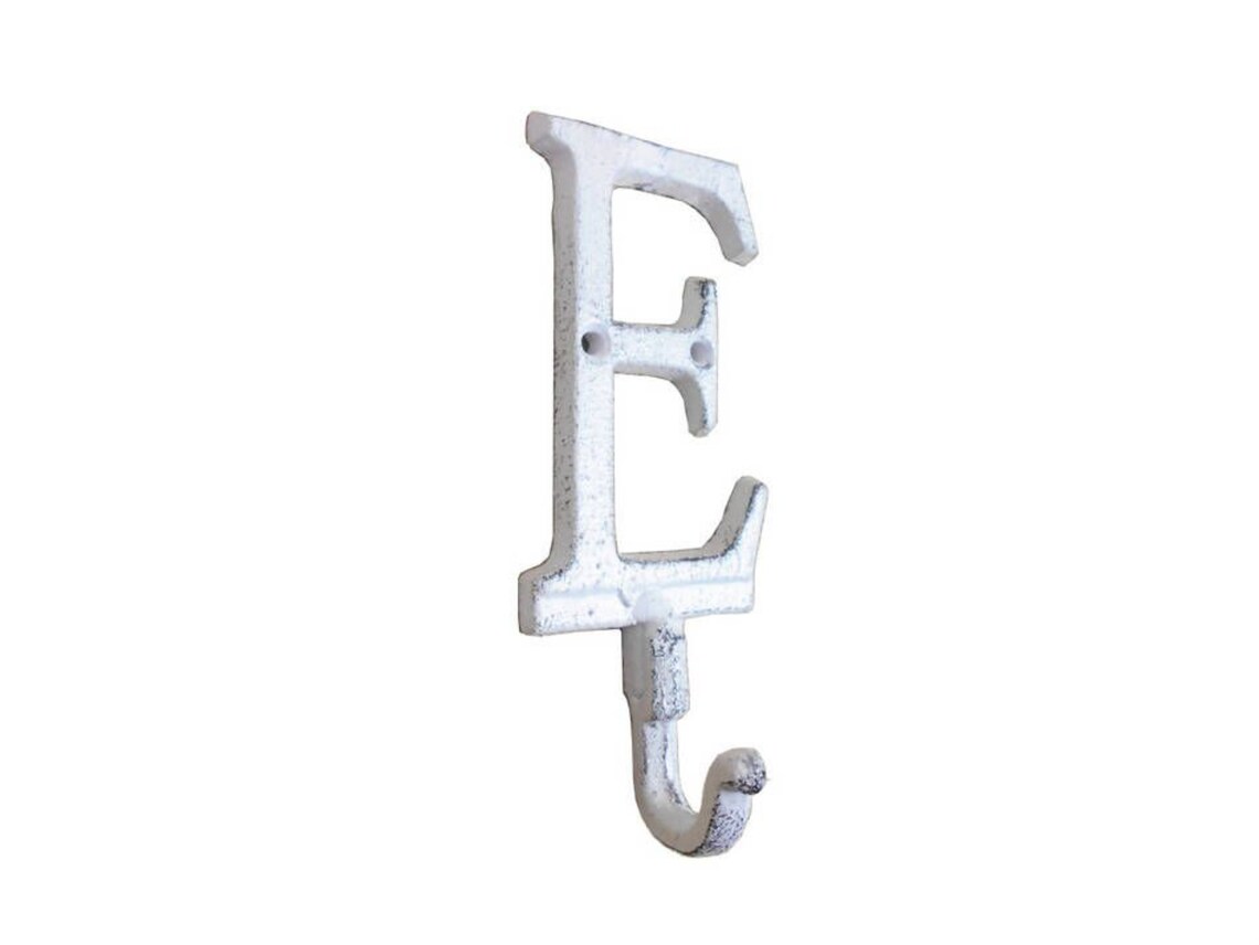 Cast Iron Letter E Alphabet Wall Hook 6 - Etsy