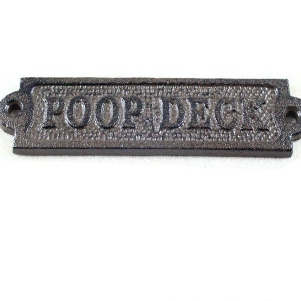 Poop Deck Sign - Etsy