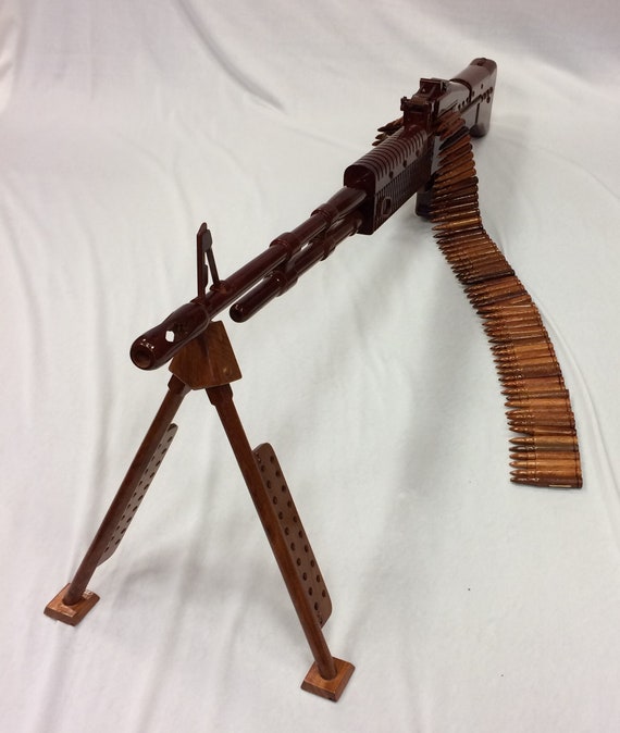 M-60 Machine Gun Wooden Model-made of Mahogany Wood | Etsy