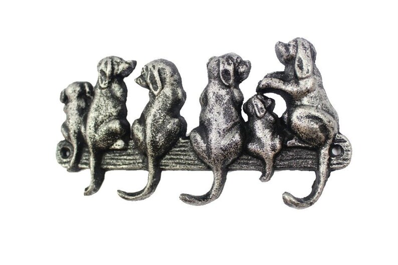 Cast Iron Dog Wall Hooks 8 - Etsy