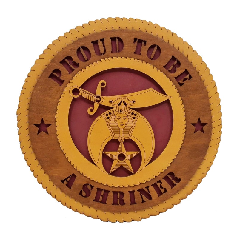 Shriner Wall Plaque Wooden Model - Etsy