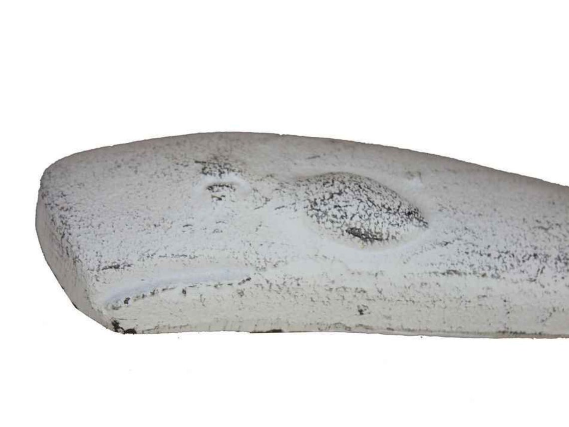 Whitewashed Cast Iron Whale Hook 6 - Etsy