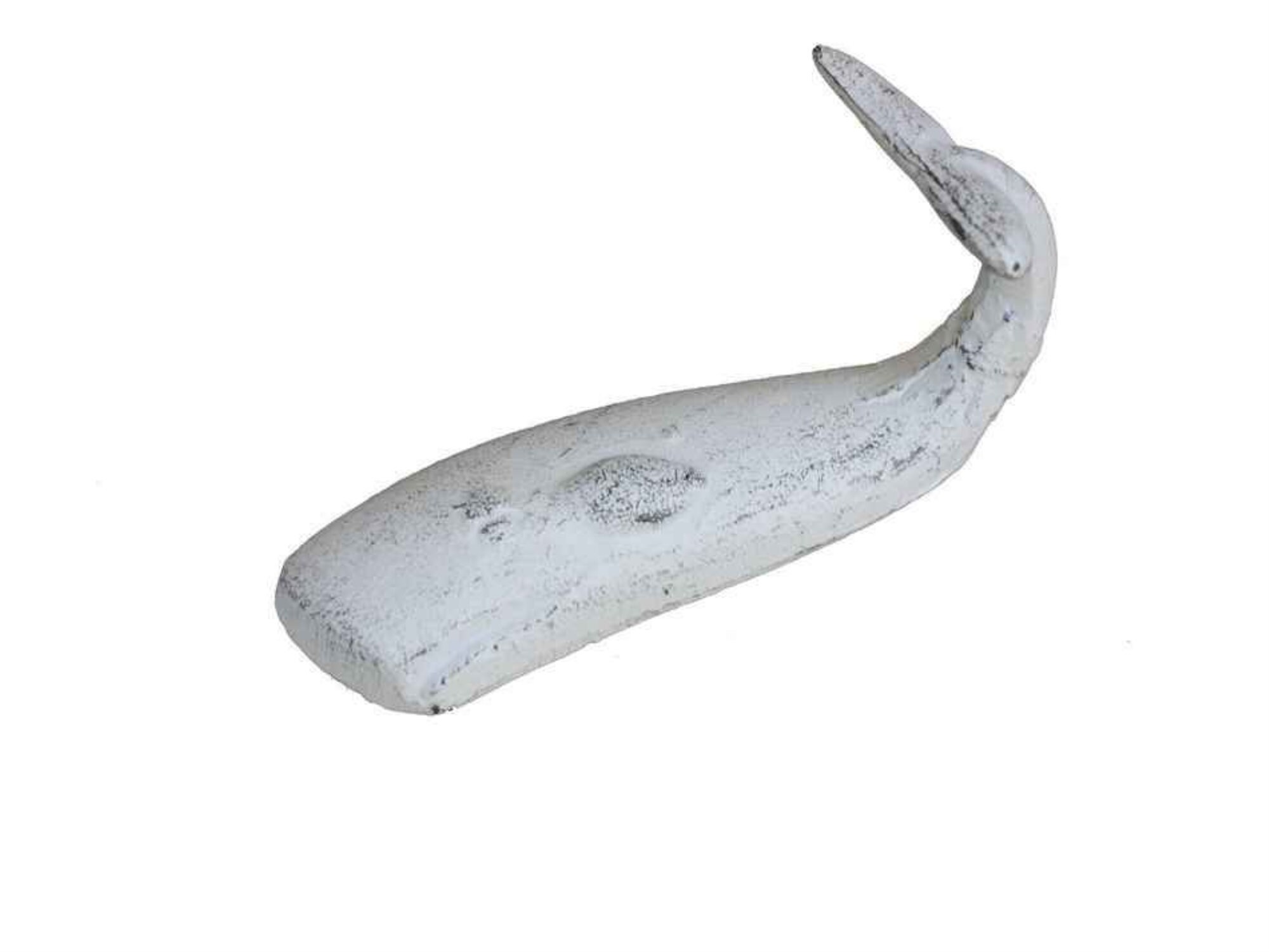 Whitewashed Cast Iron Whale Hook 6 | Etsy