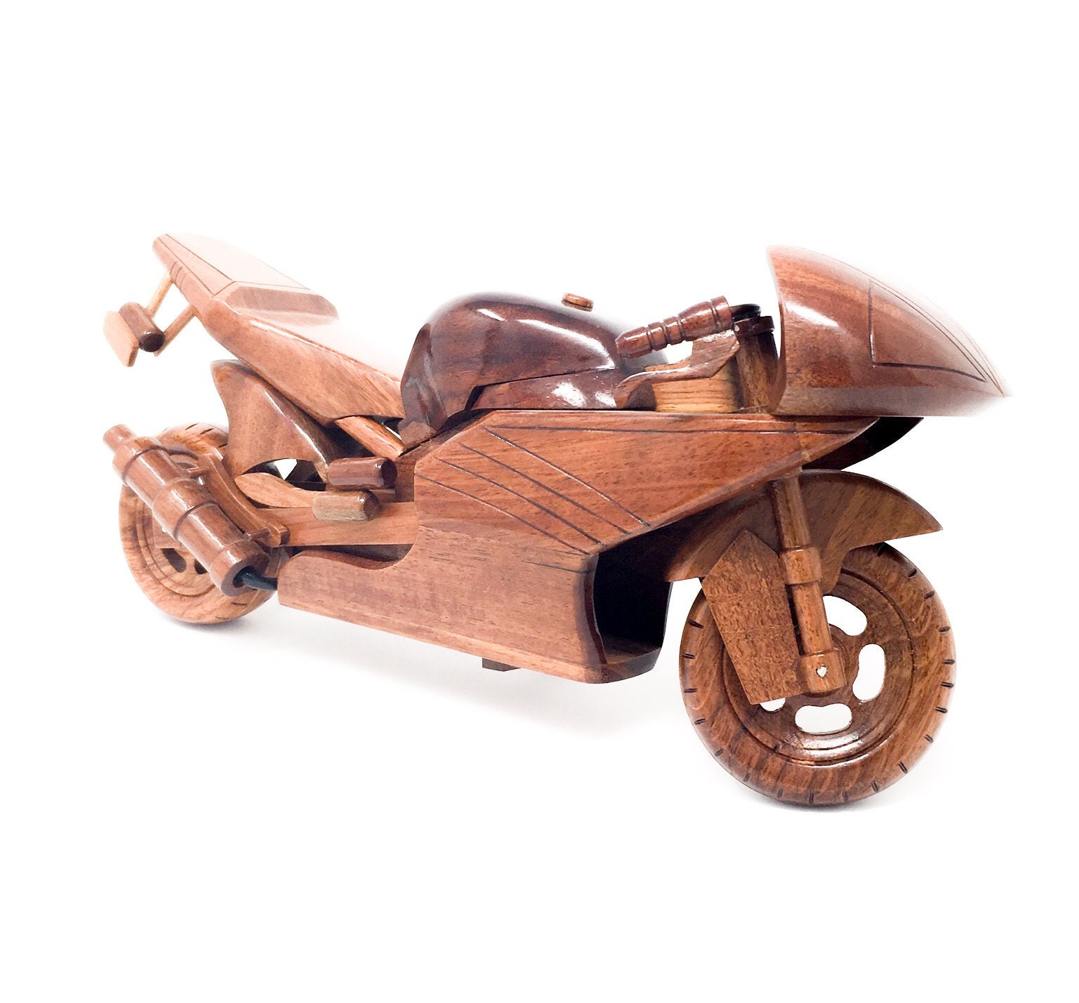 Ducati Racing Bike Motorcycle Wooden Model Made of Mahogany - Etsy Denmark