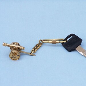 Solid Brass Cannon Key Chain 5 - Etsy